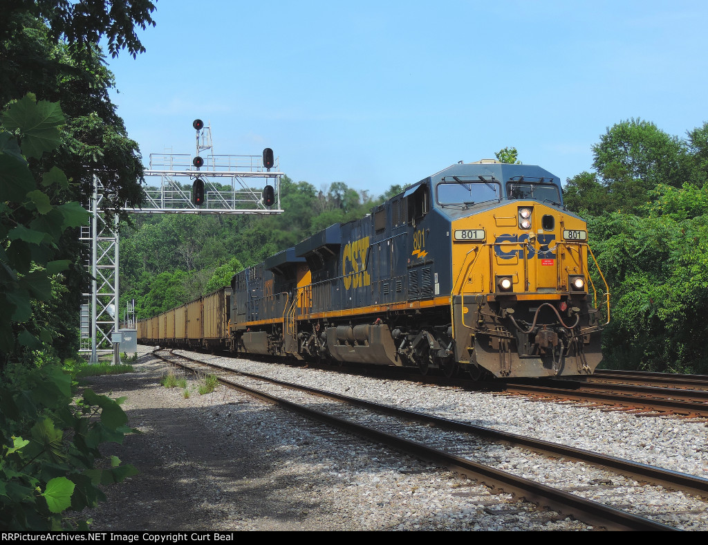 CSX 801 and 323